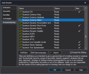 Configuring the Currency Matrix Indicator for TradeStation - Quantum ...